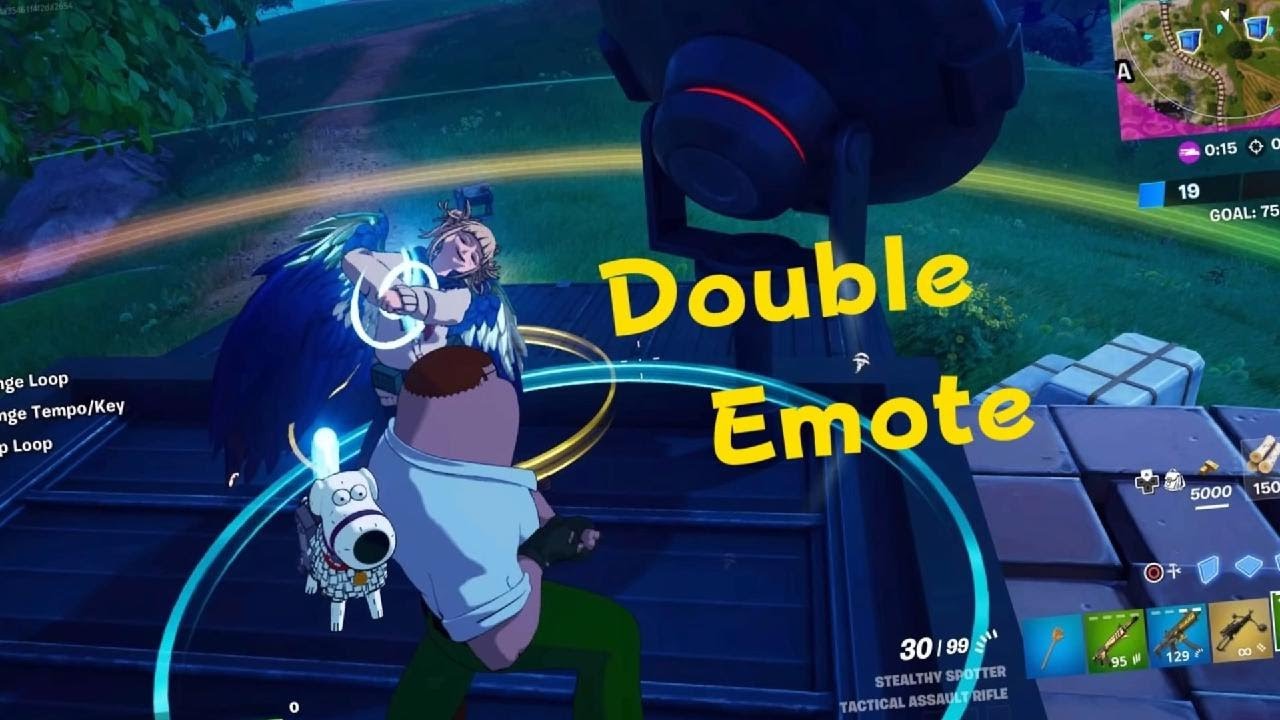Double Emote with enemy #fortnite - YouTube