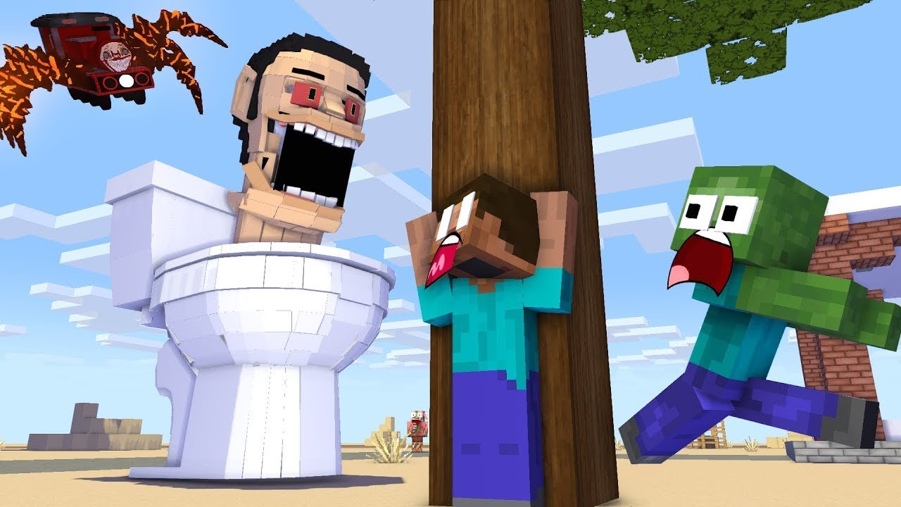 Monster School - SKIBIDI TOILET HORROR CHALLENGE - Minecraft Animation ...