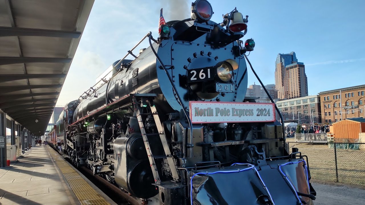 Merry Christmas! Milwaukee Road 261 with the 2024 North Pole Express ...