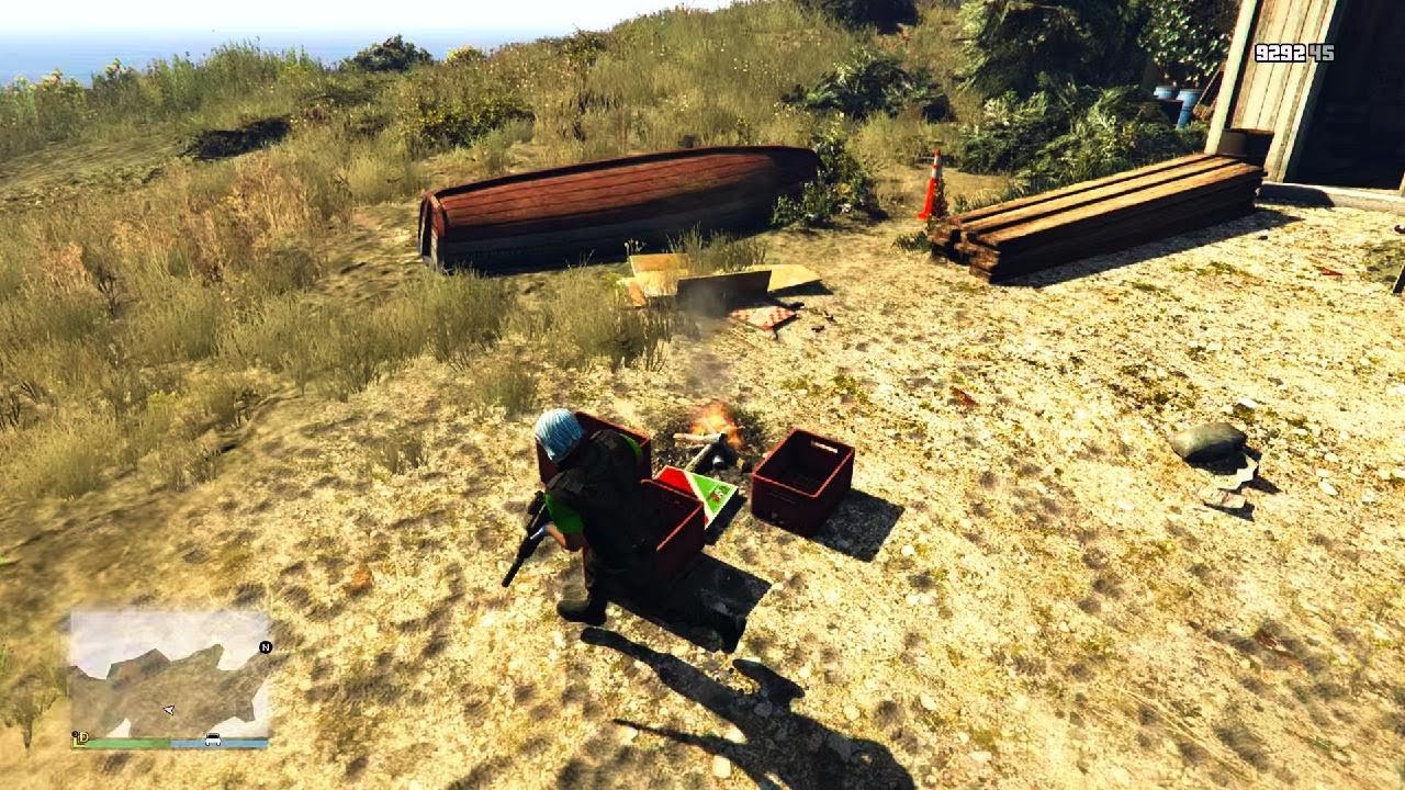 Trying to set the box on fire - YouTube