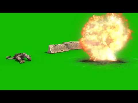 Green Screen War Soldier Escapes Grenade Explosion Footage PixelBoom ...