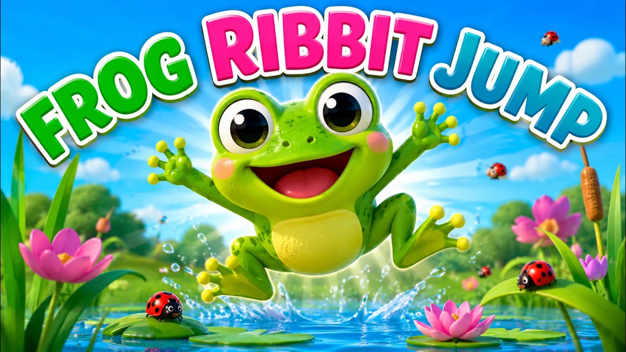 Frog Frog Ribbit Jump 🐸 | Fun Frog Dance + Kids Song | Learn & Move ...