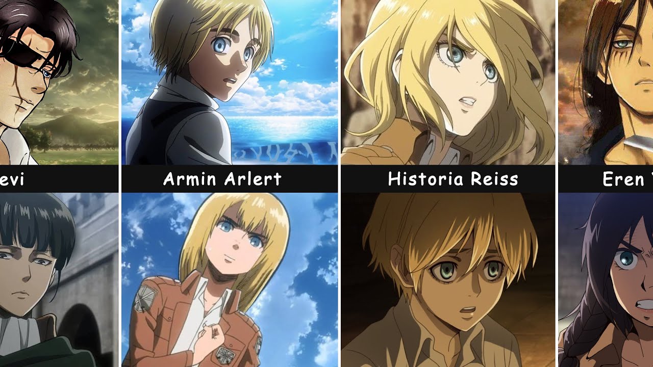 Attack On Titan Character Opposite Gender Versions (Gender Swap) - YouTube
