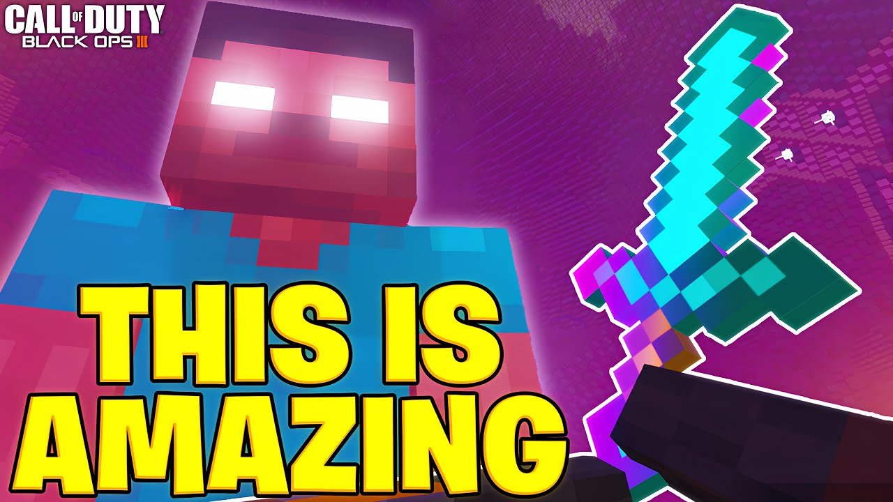 The BEST Minecraft Custom Zombies Map in Black Ops 3 - Herobrine Boss ...