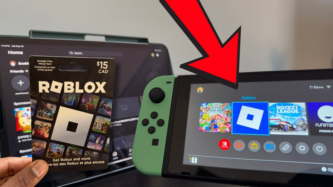 How to Redeem Roblox Gift Card on Nintendo Switch and Ipad! - YouTube