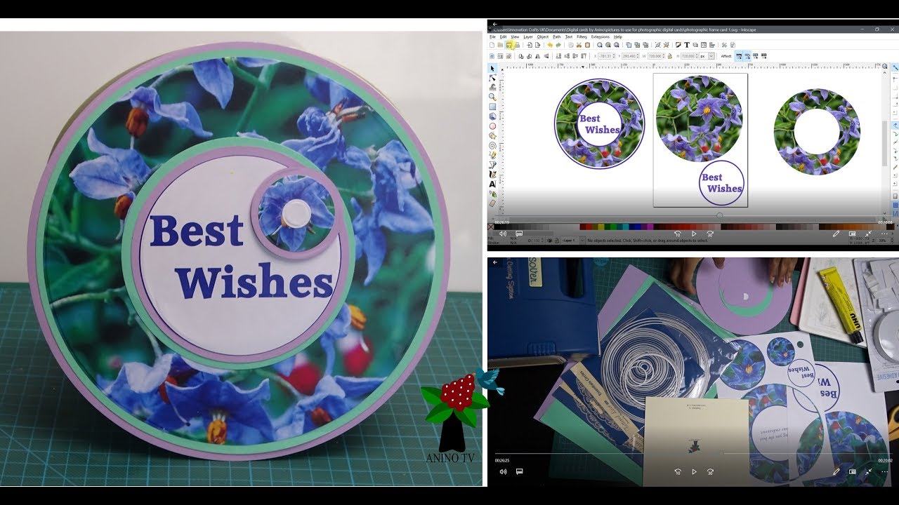 12 crafts of cardmaking, Digital Craft, Photographic Frame Card - YouTube