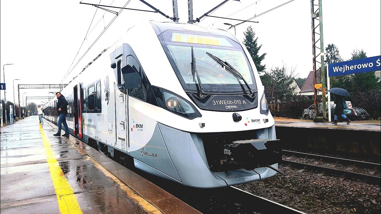 SKMT 95803 z 31WEbb-010 oraz 31WEbb-009 Impuls 2 +Fajne RP1 Relacji Gdańsk Śródmieście ...