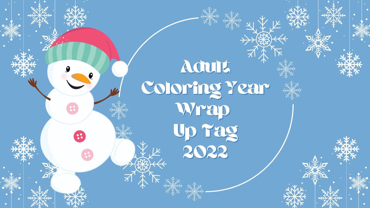 Adult Coloring Year Wrap Up Tag - YouTube