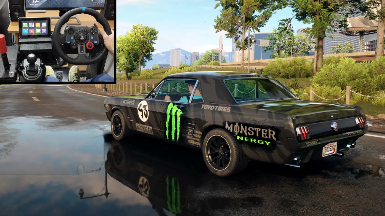 NFS Unbound | Monster Edition Ford Mustang | Logitech g29 gameplay ...