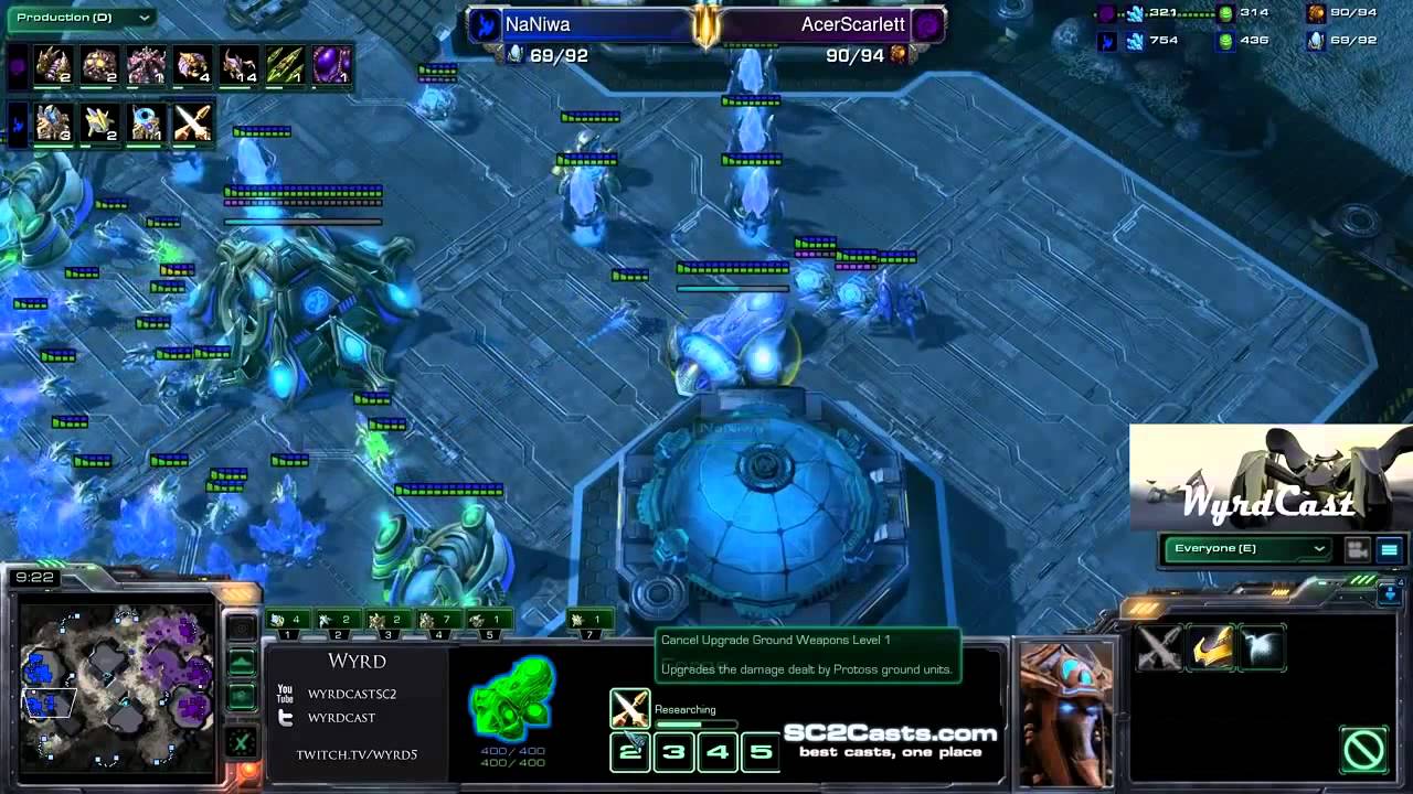 SC2 NaNiwa vs Scarlett PvZ StarCraft 2 gameplay - YouTube