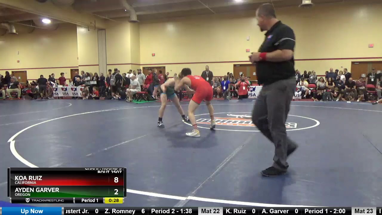16U 126 Koa Ruiz California Vs Ayden Garver Oregon - YouTube