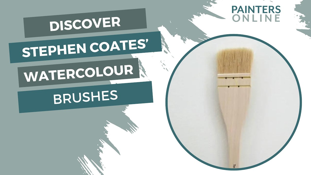 Discover Artist Stephen Coates' Watercolour Brush Range - YouTube