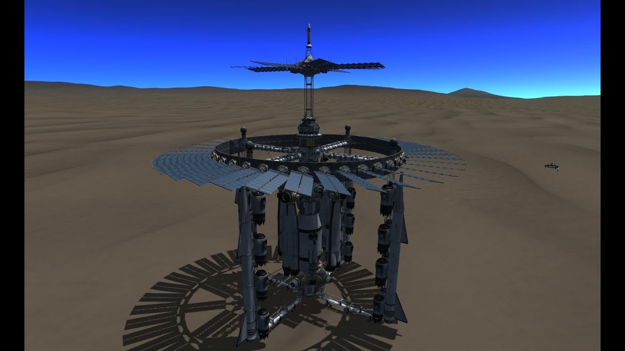 KSP Super Station Landing on Laythe!!! - YouTube