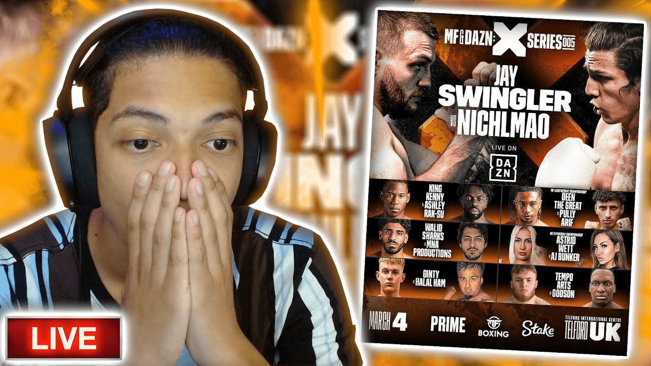 Jay Swingler vs Nichlmao Boxing Fight Live Watch Party | MISFITS X DAZN ...