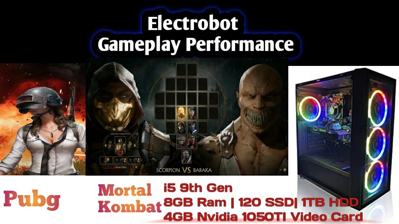 Electrobot Gaming Pc gameplay | i5 9th Gen| 8GB Ram -120 GB SSD-1TB HDD ...