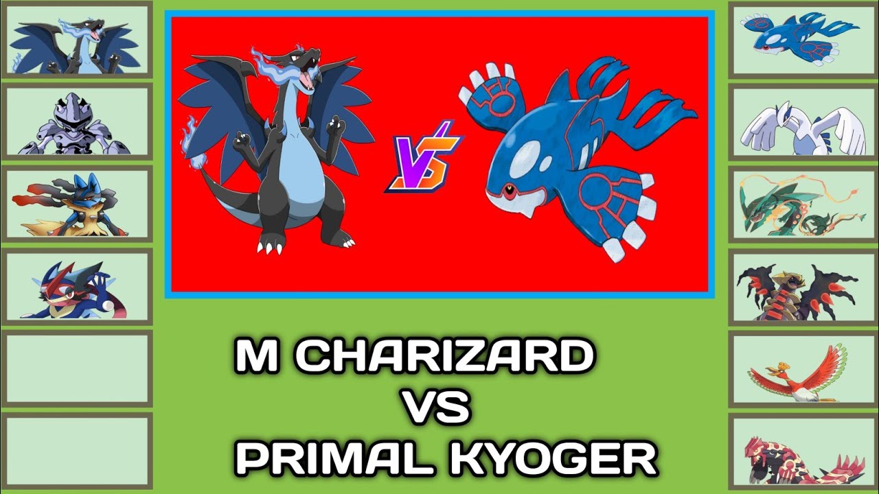 NORMAL CHARIZARD VS NORMAL KYOGER BATTLE MONSTER HONOR FIGHT - YouTube