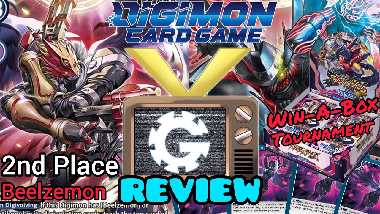Digimon TCG BT12 Win-A-Box Tournament 2nd Place Place Beelzemon X Deck ...