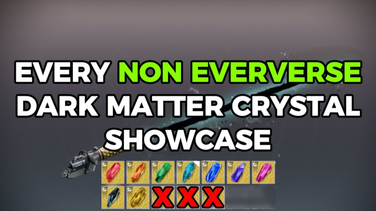 Every Non Eververse Dark Matter Crystal Showcase - YouTube