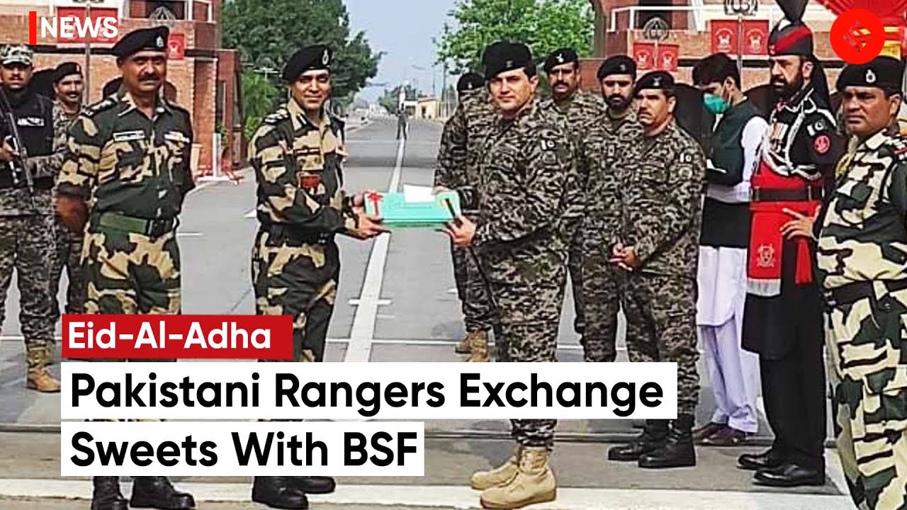 Pakistani Rangers Exchange Sweets With Border Security Force On The ...