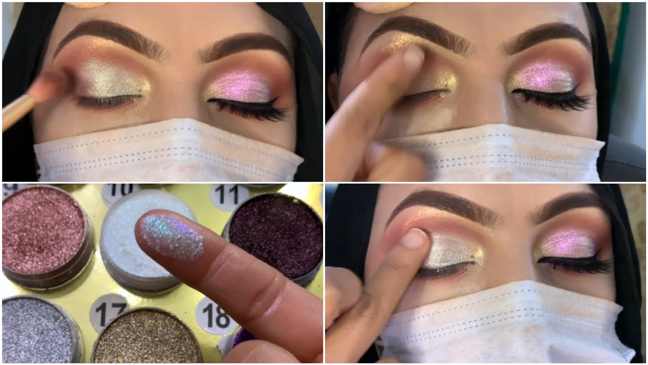 Simple Glitter Eye Makeup tutorial||Biggners Eye Makeup tutorial||Amara ...