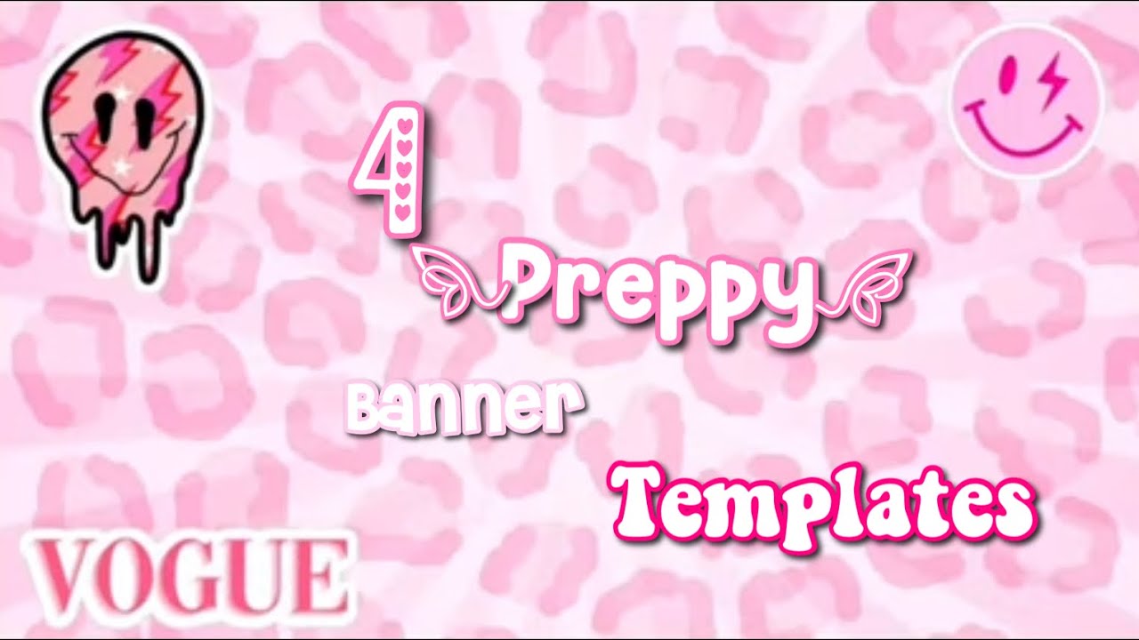 4 Preppy Banner Templates! - YouTube