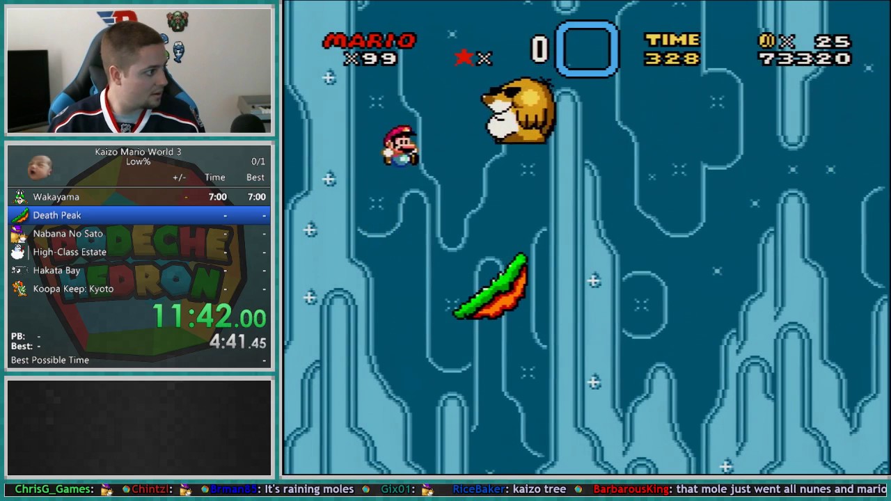 Kaizo Mario World 3 Low% Challenge - Death Peak (2 of 11) - YouTube