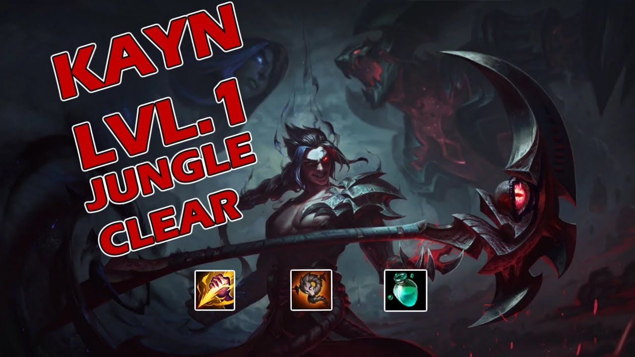 How To Clear The Jungle Level 1 With Kayn Season 7 League Of Legends ...