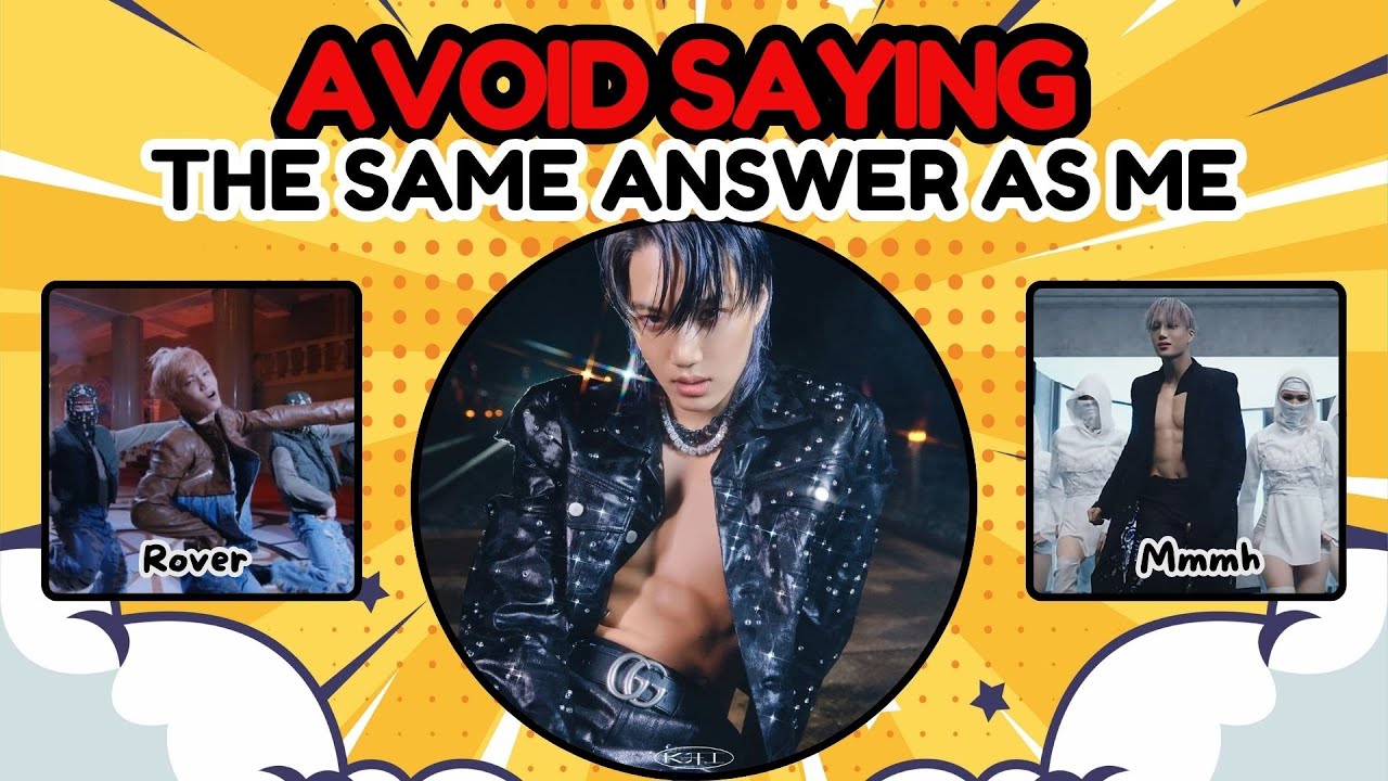AVOID SAYING THE SAME ANSWER AS ME 😆 ️ K-POP SONG Edition 🎤 - YouTube