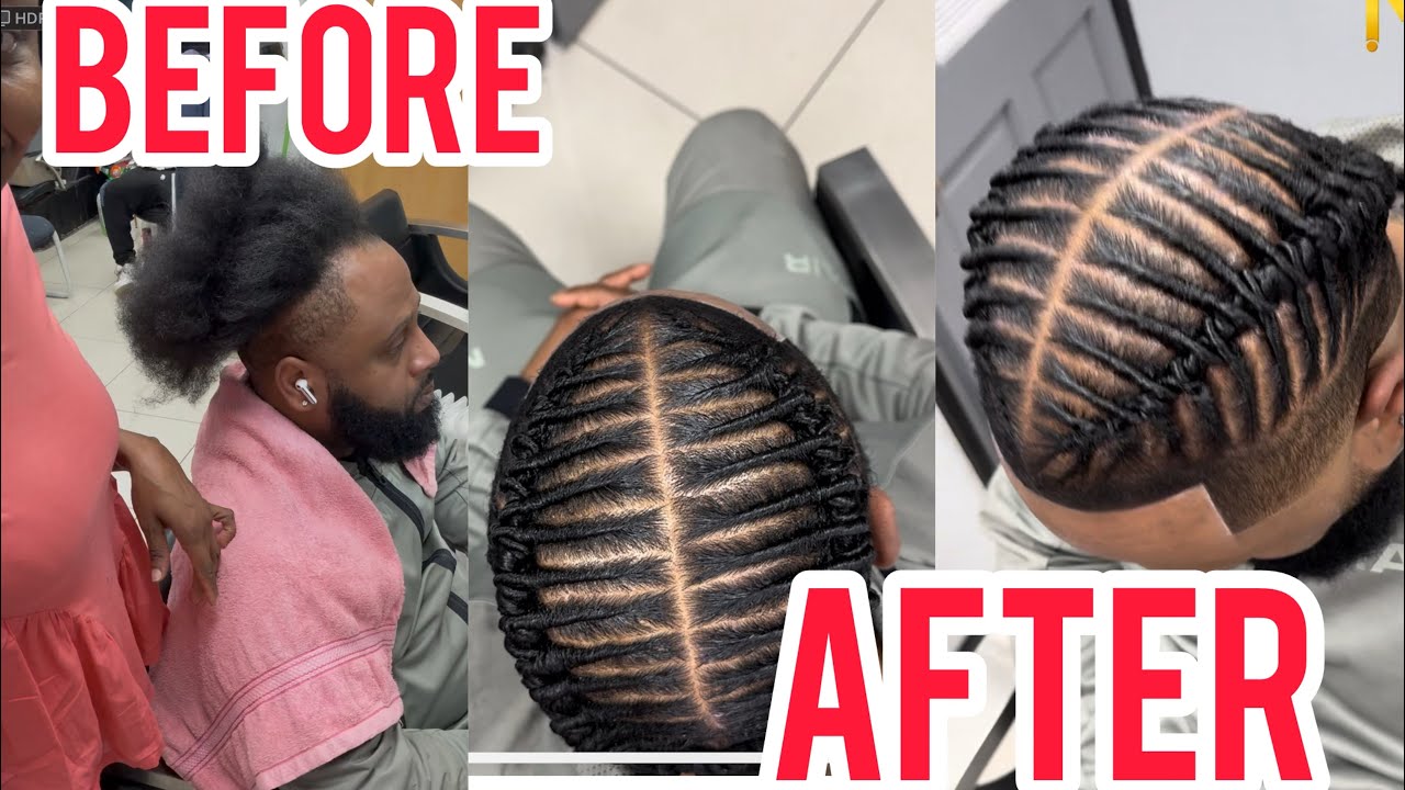 Two Braids twist for guy( Clevish) - YouTube