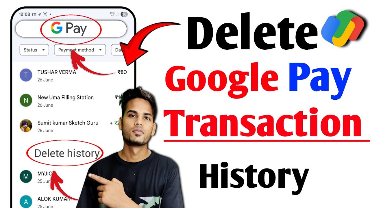 How To Delete Google Pay Transaction History | Google Pay Transaction ...