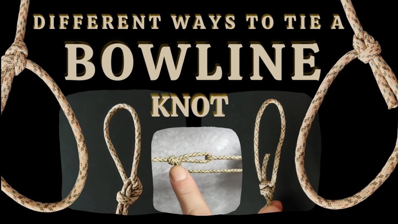 Bowline tutorial - useful bushcraft / survival fixed loop knots. #knot ...
