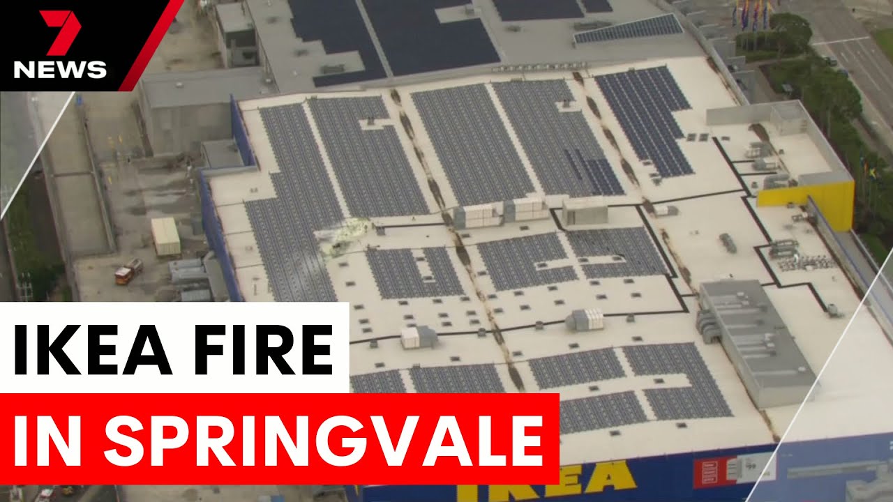 Fire at Ikea store in Springvale under control | 7NEWS - YouTube