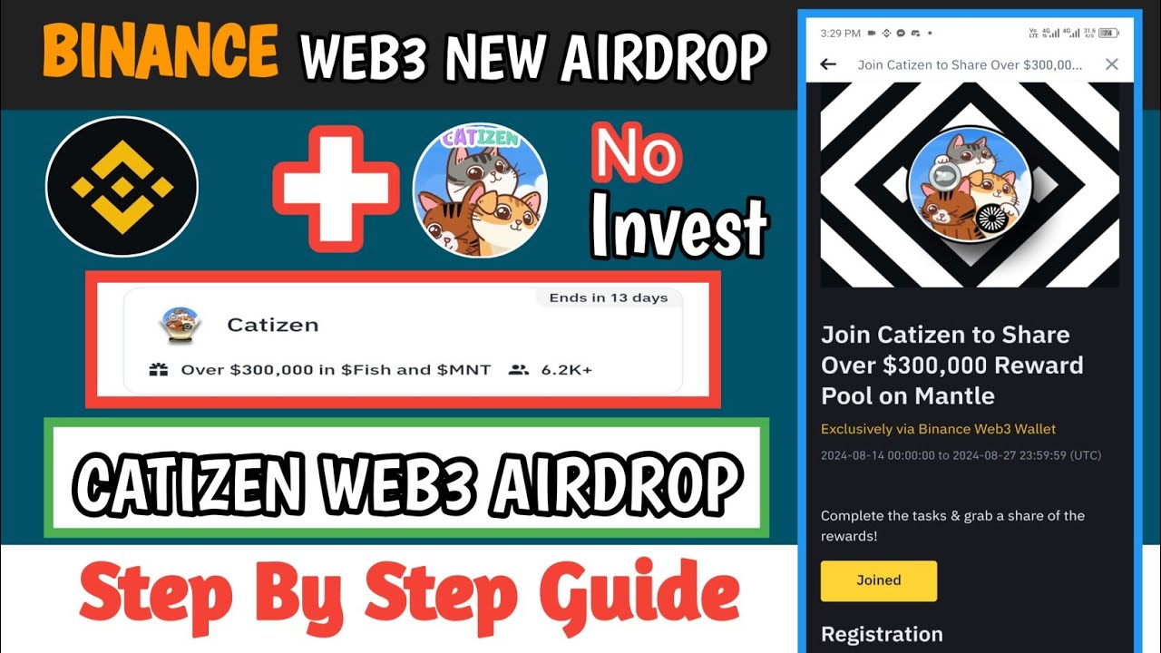 Binance Web3 Catizen New Airdrop | Step By Step Guide Catizen web3 Airdrop #digitaltricks # ...