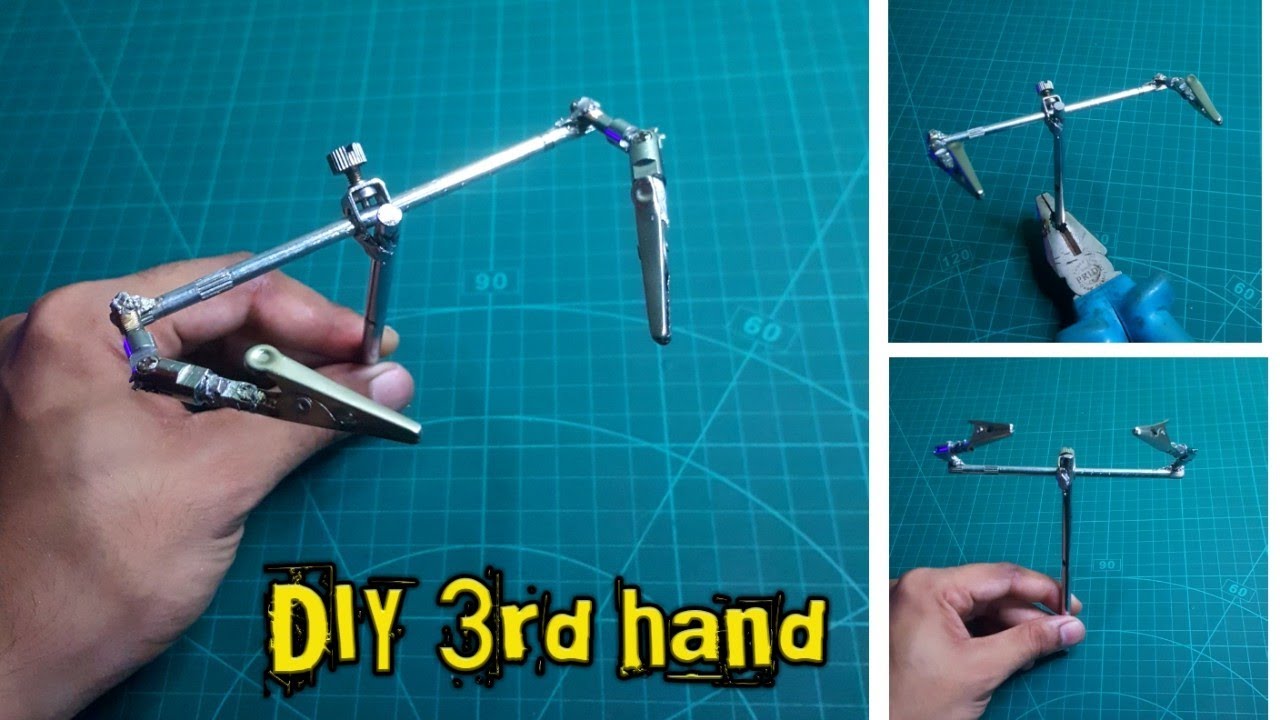 DIY 3rd helping hand| Helping hand for soldring station| Homemade ...