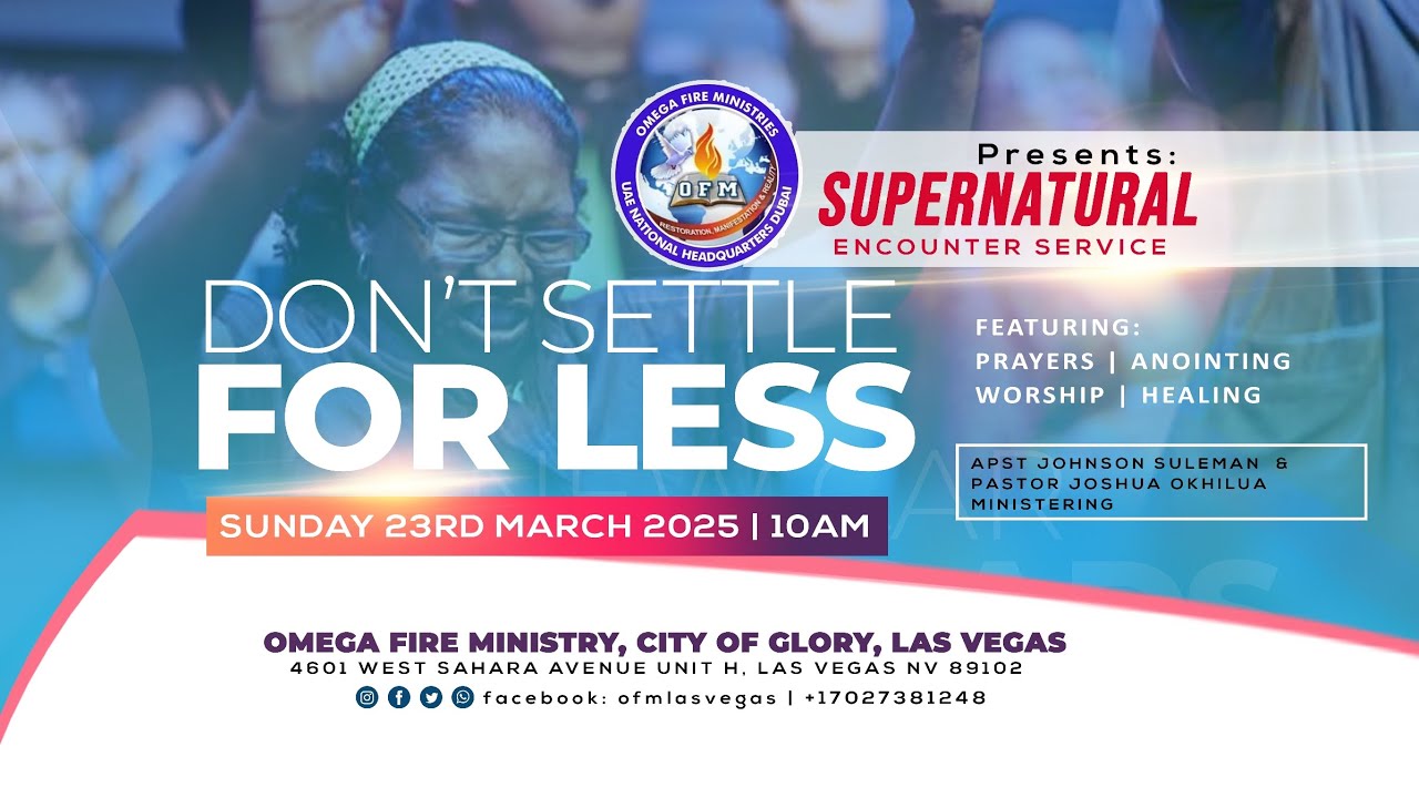Don't Settle For Less By Pastor Joshua Okhilua - YouTube