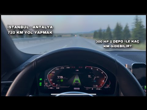 BMW G20 320i 300 HP İle İstanbul-Antalya Uzun Yol Tüketimi | 720 KM Yol Yaptım| Ne Kadar Ekonomik?
