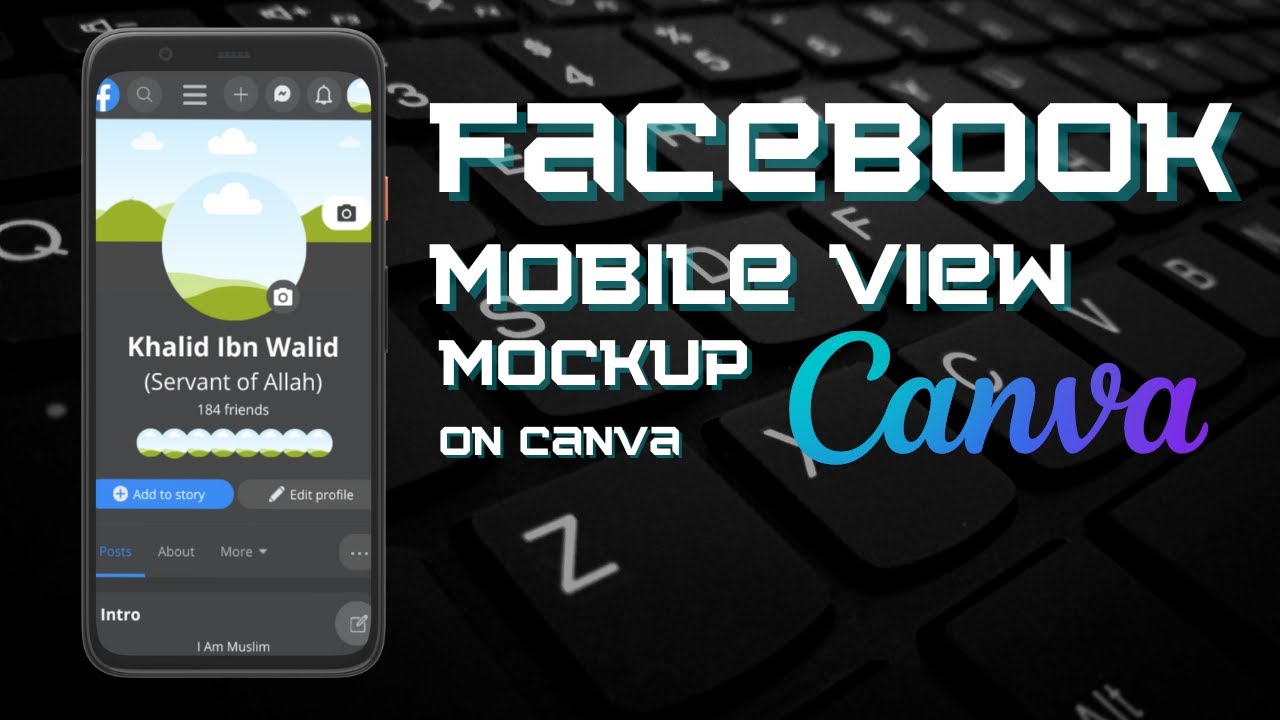 How to create Facebook mobile view mockup on Canva @pixelsicker - YouTube