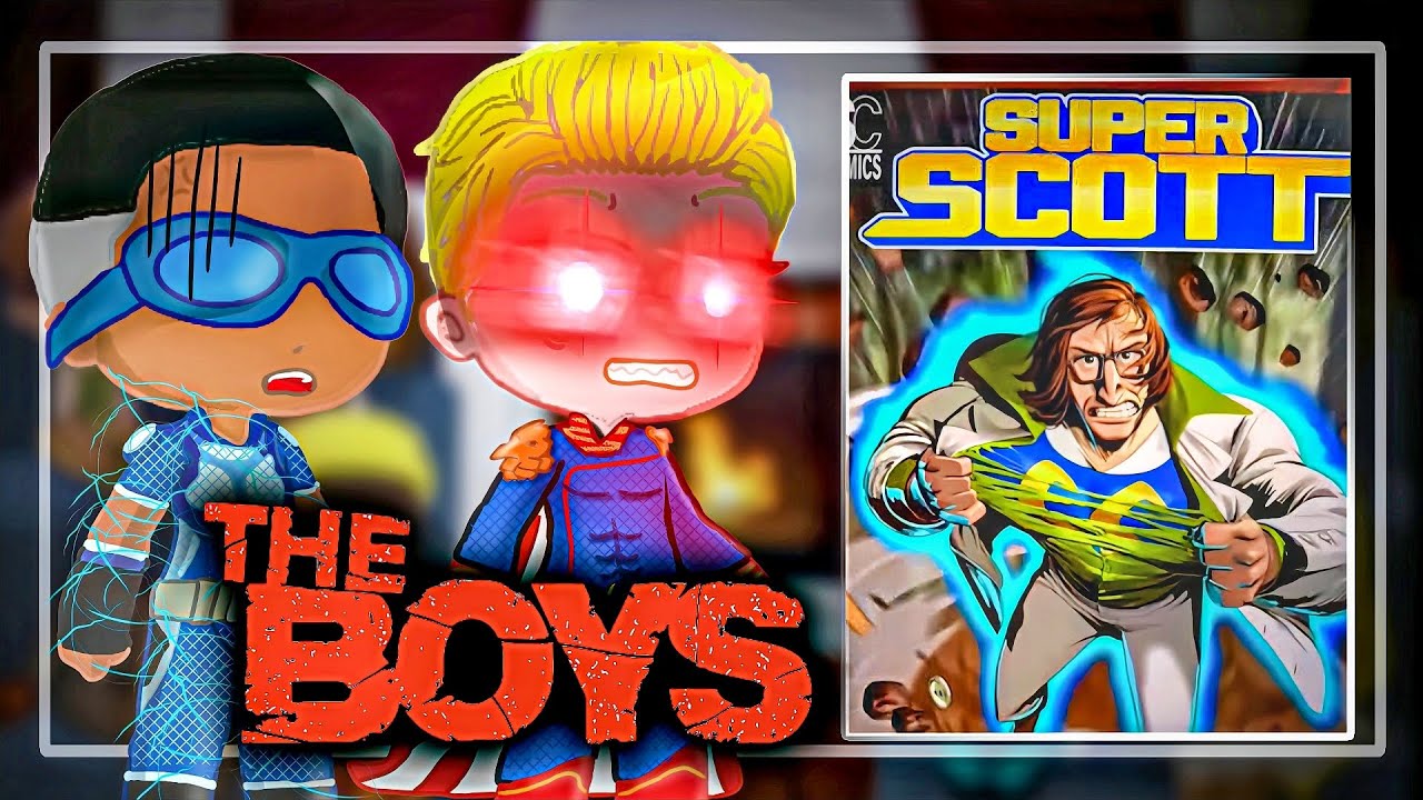 The boys HOMELANDER React to SUPER SCOTT || Gacha react 🇺🇲 🇧🇷 YouTube ...