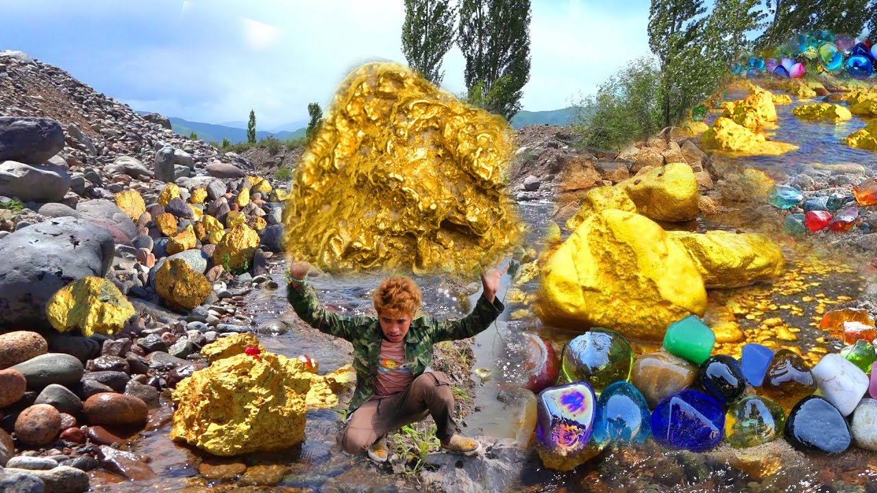 Lots of gold found under the cliffs, I found the most expensive pearls ...