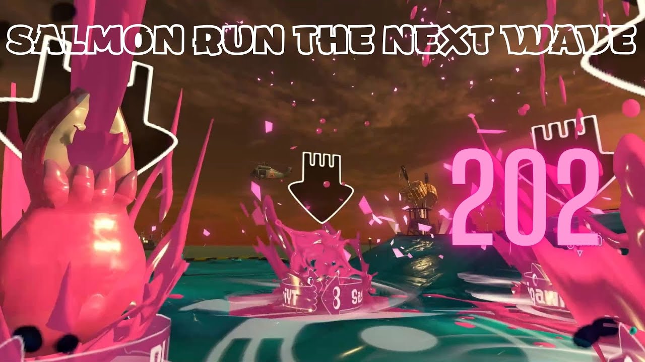 Splatoon 3, Salmon Run, Challenge, Sastrugi, 202 Golden Scales so far ...