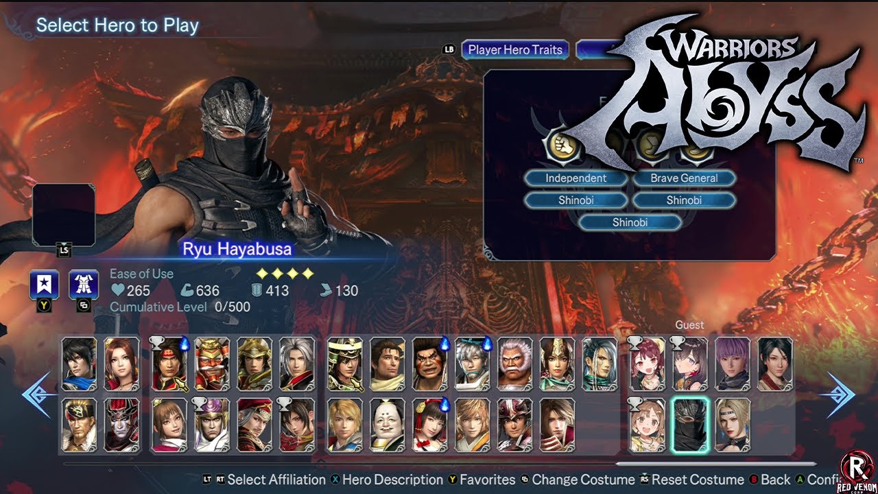 WARRIORS: Abyss (Xbox Series X) Ryu Hayabusa Gameplay Walkthrough ...