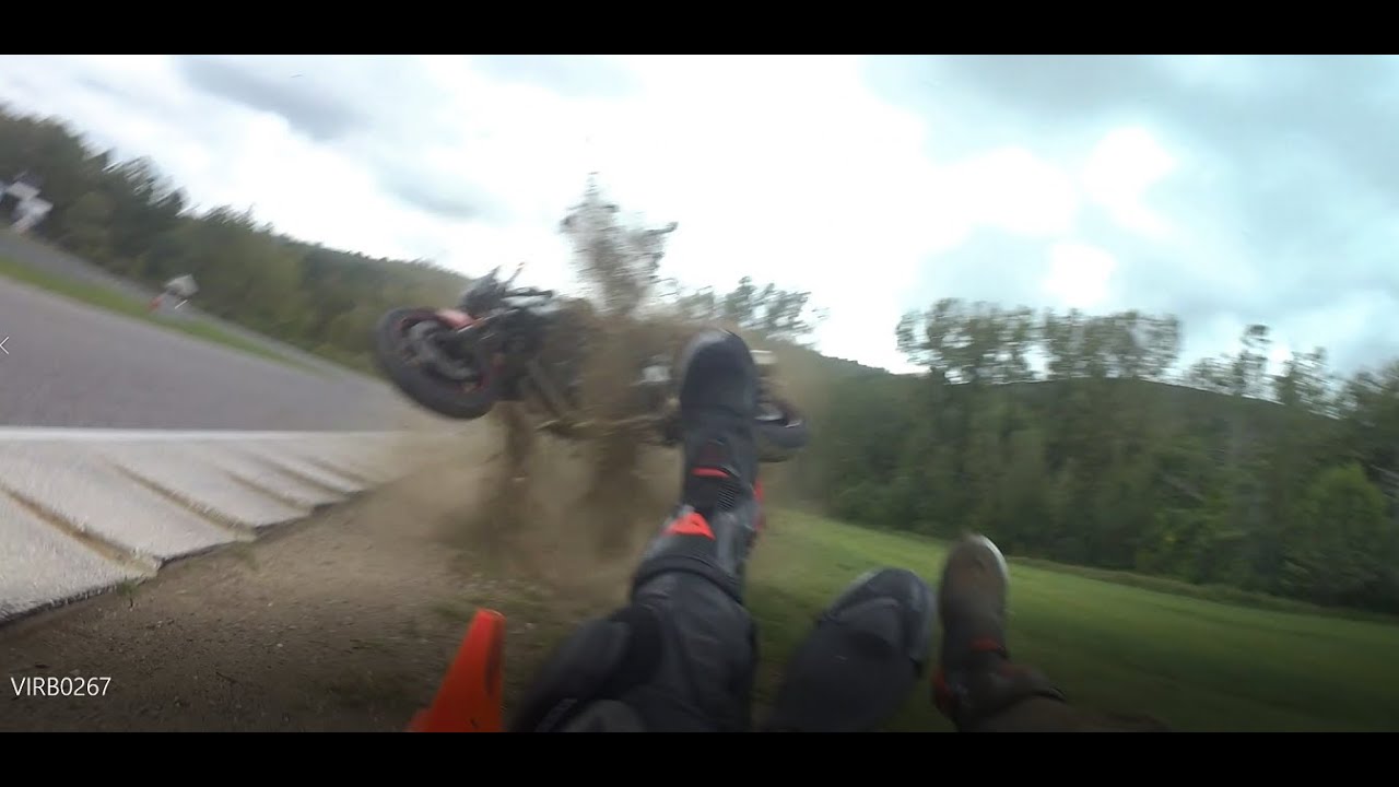BMW F800R motorcycle lowside to highside crash 9.18.2021 - YouTube