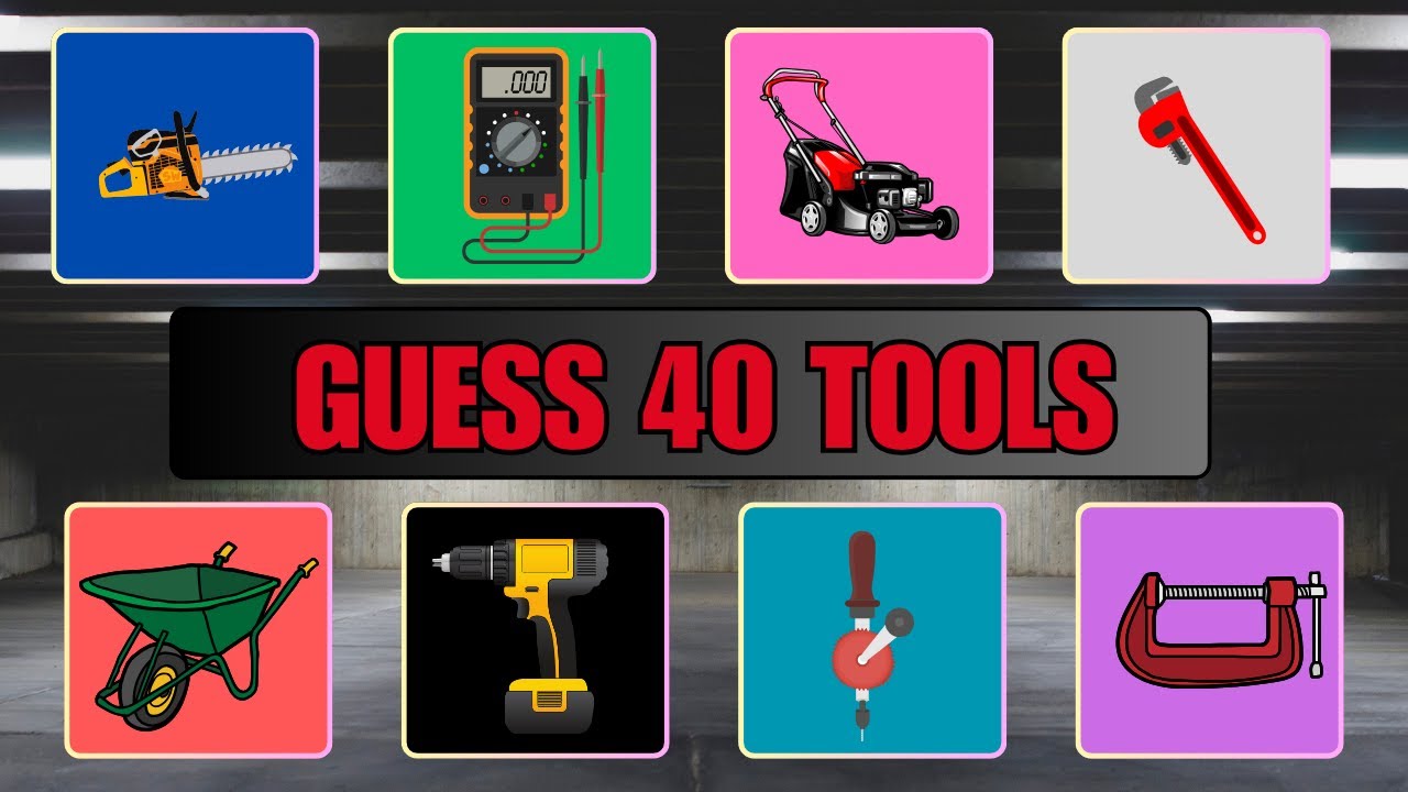 40 different tools you use everyday | Try to identify by guess the tool ...