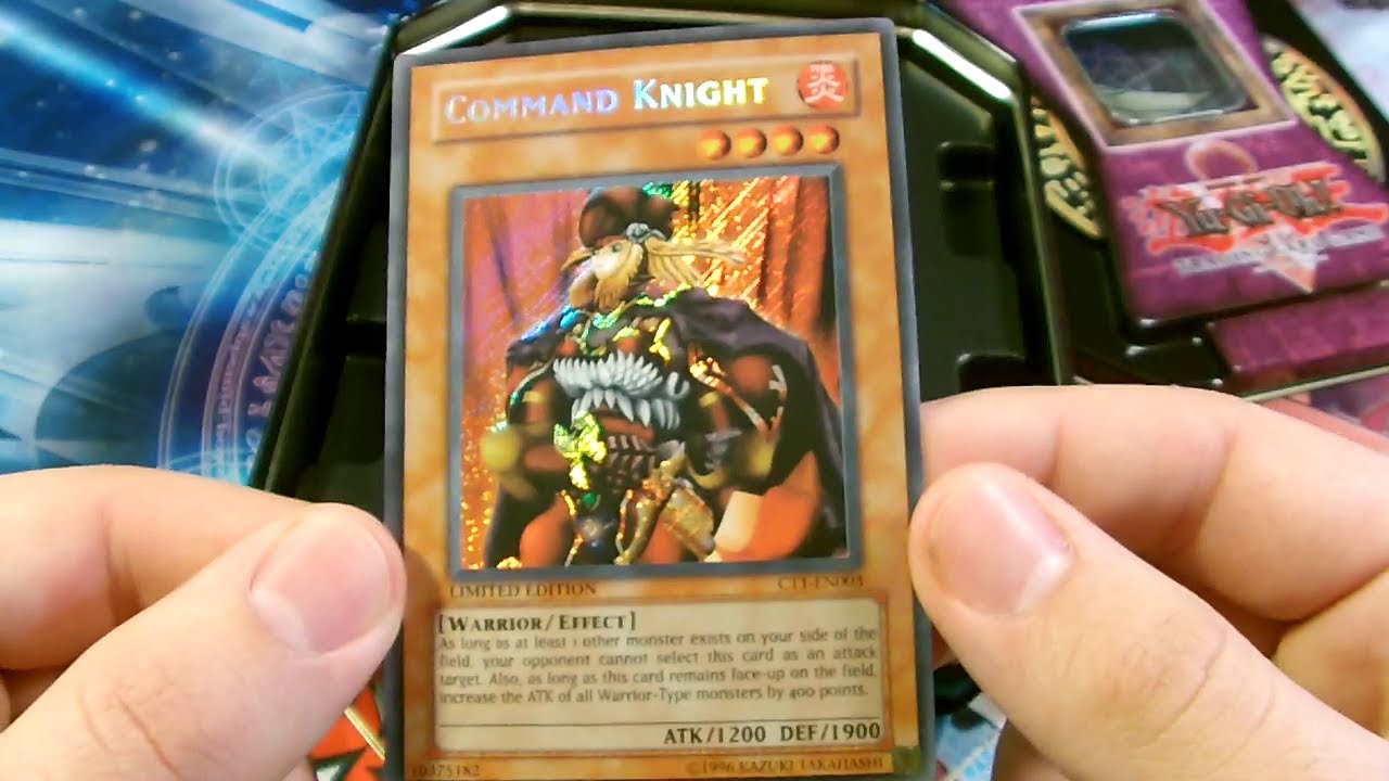Best Yugioh 2004 Command Knight Tin Opening Ever! - YouTube