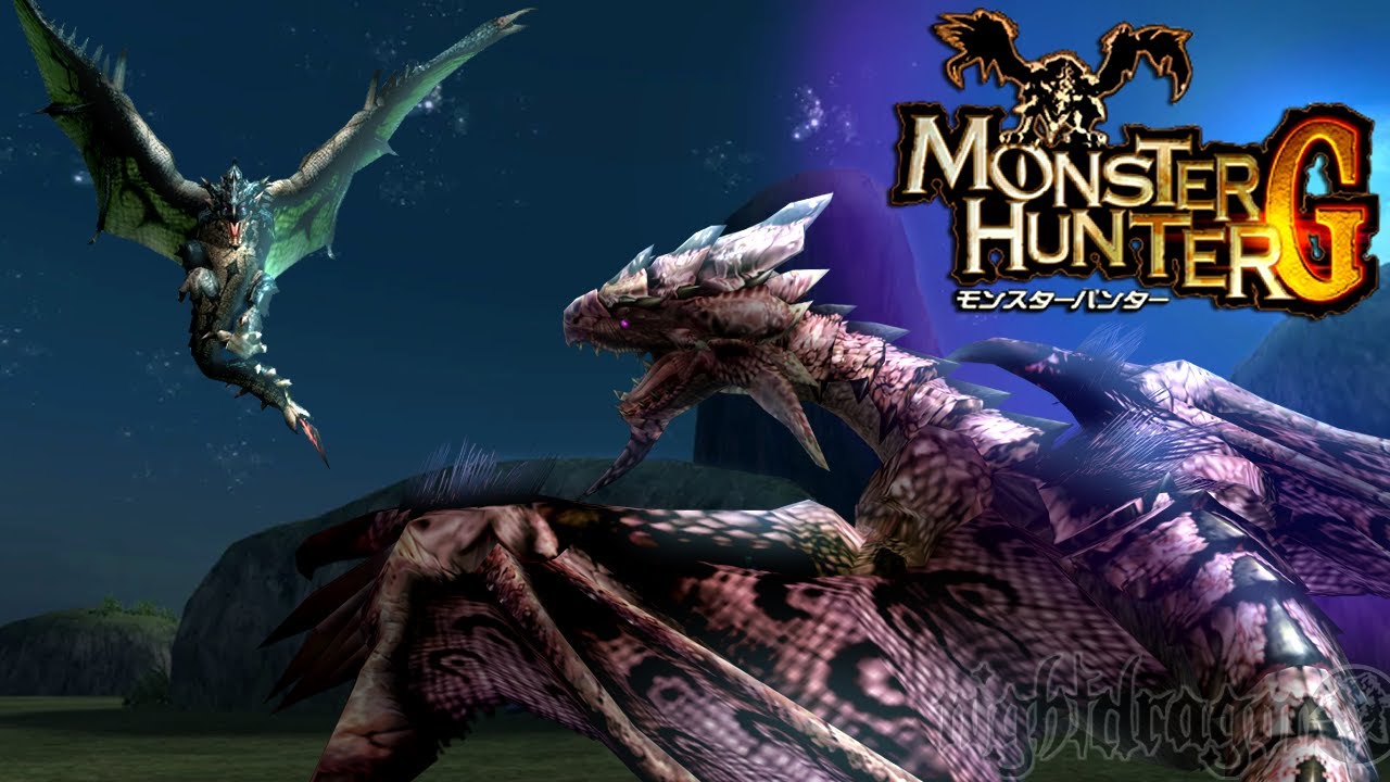 Monster Hunter G (PS2) Online - Azure Rathalos & Pink Rathian - YouTube