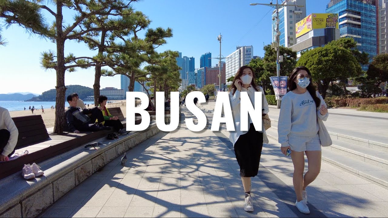 Busan, Haeundae Beach | South Korea | 4K | World Walker 2022 - YouTube