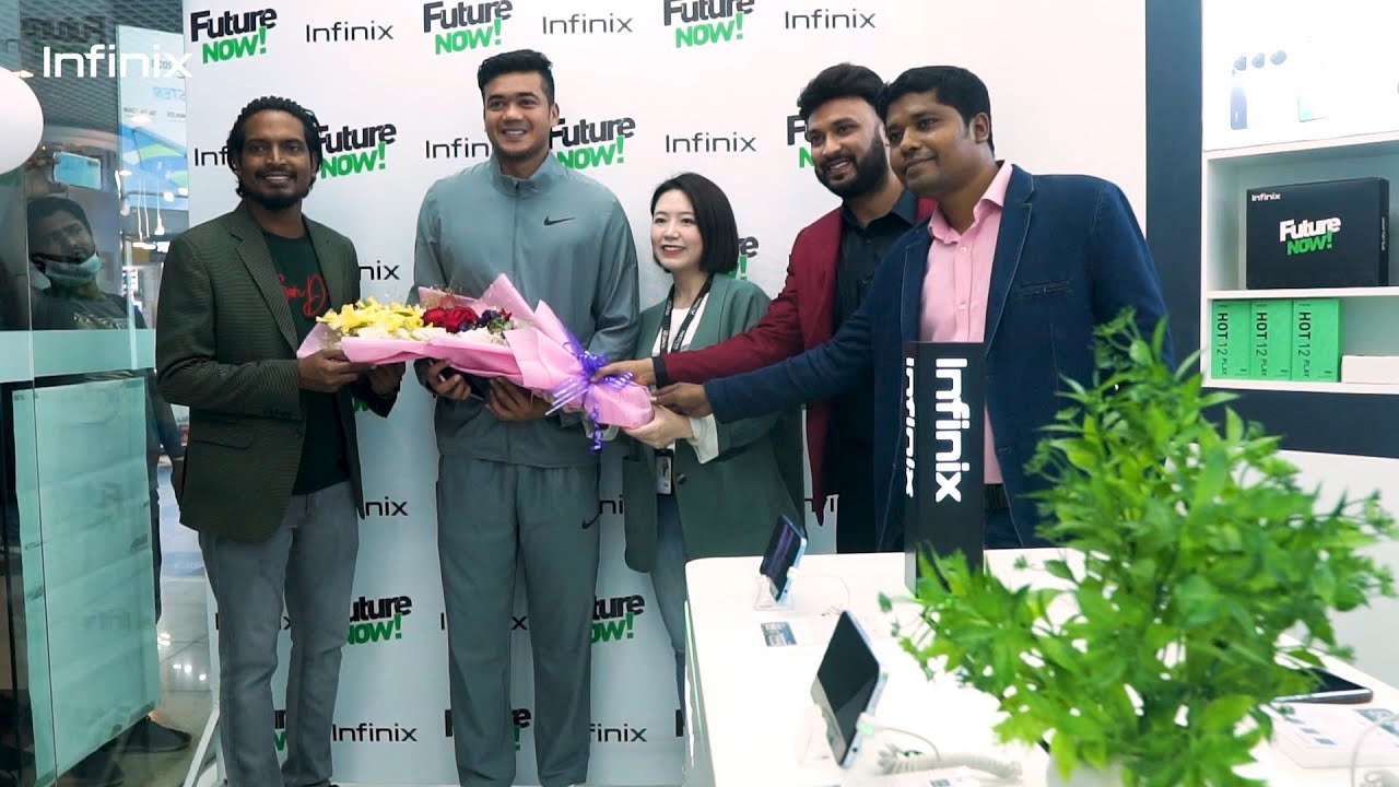 Taskin visits Infinix outlet to share love - Infinix this valentine - YouTube