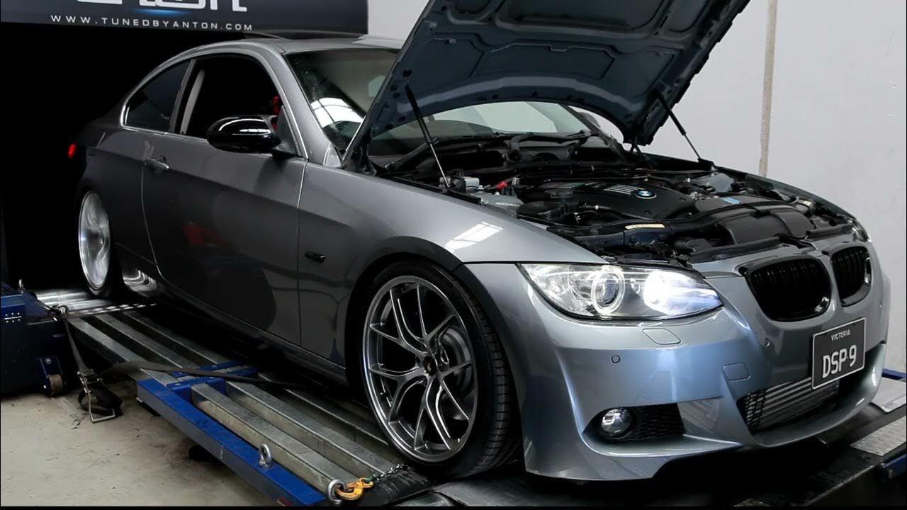 BMW 335i N54 highflow turbos - YouTube