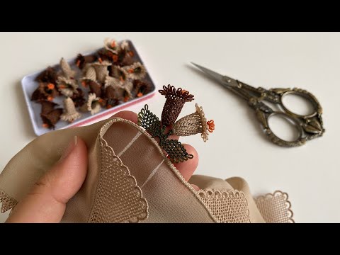 54/ ZİL 🔔 OYASI YAPRAK YAPIMI VE EKLEME ANLATIMI  İĞNE OYASI MODELI 2024/NEEDLE LACE KNITTING