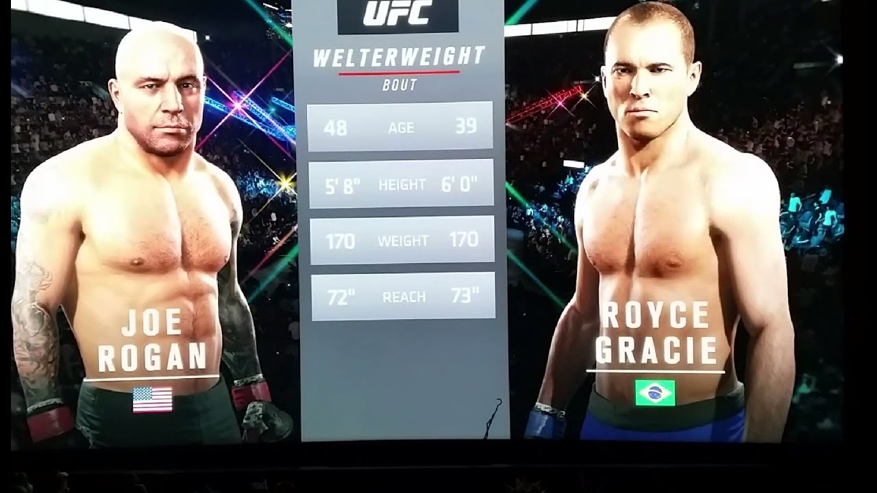 Let's Play EA Sports UFC 2 #9 Joe Rogan vs Royce Gracie Welterweight ...